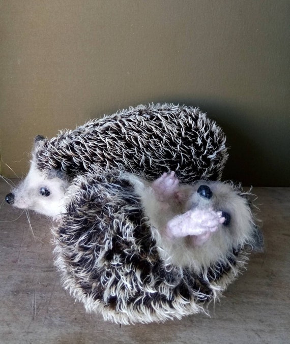 Needle Felted Forest Animal Hedgehog Soft Sculpture - Etsy
