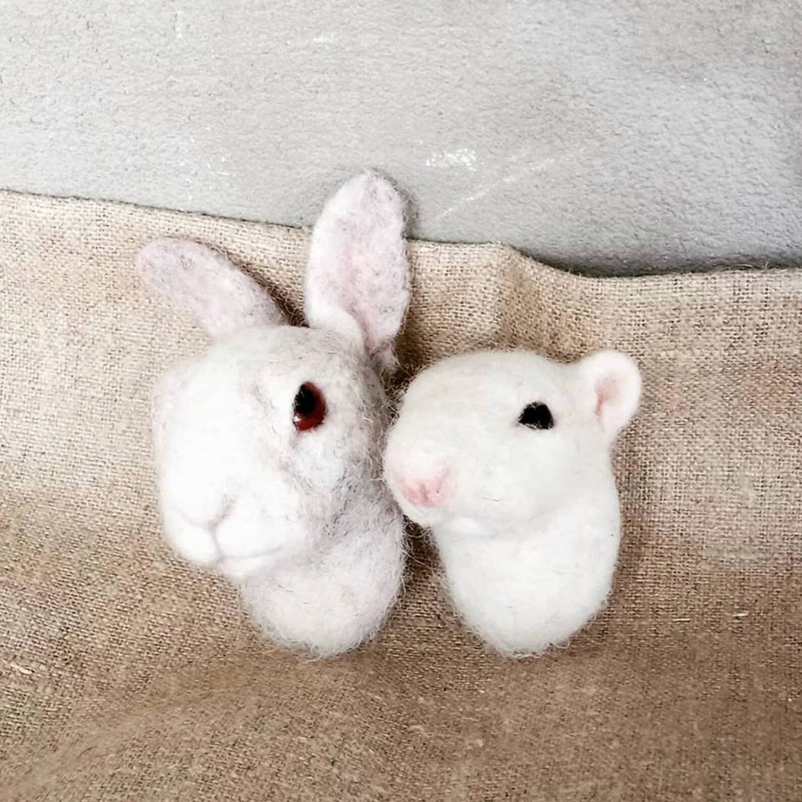 Needle Felted Animal Brooches - Etsy
