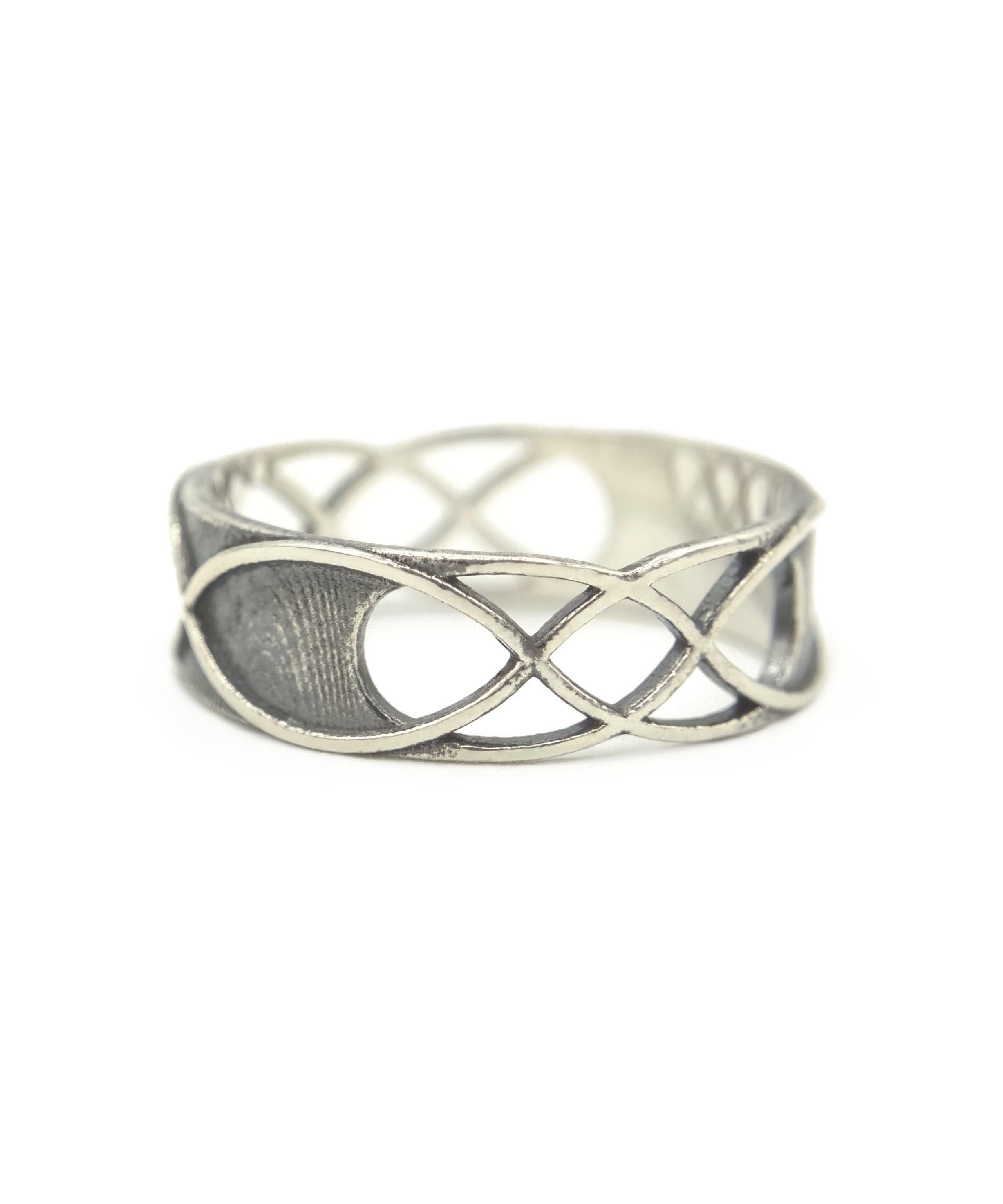 Double Infinity Ring Celtic Ring Silver Ring Symbolic - Etsy