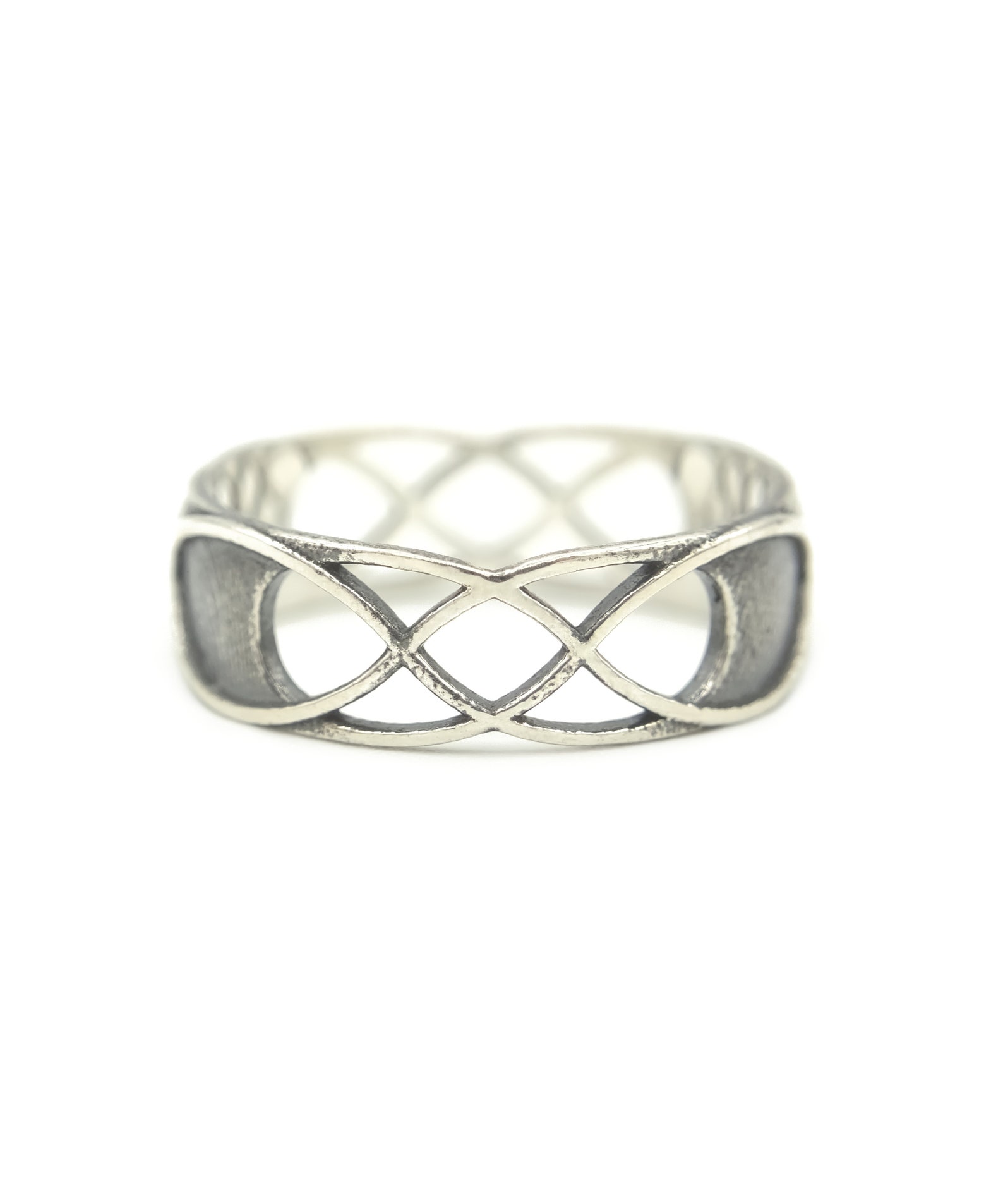 Double Infinity Ring Celtic Ring Silver Ring Symbolic - Etsy