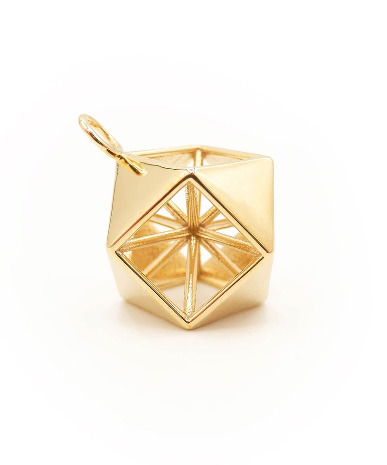Vector Equilibrium Pendant: Sacred Geometry Cuboctahedron - 3D Printed ...
