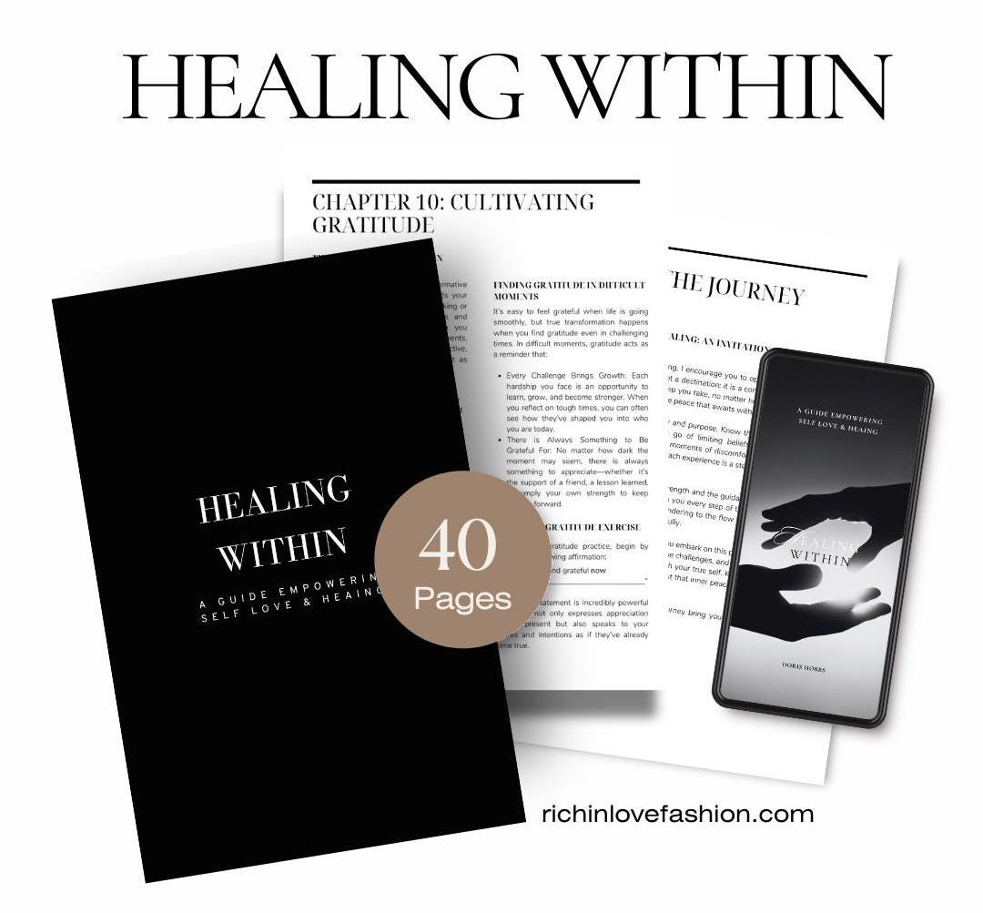 Self-healing Guide Workbook, Self-love & Emotional Healing Digital Book ...
