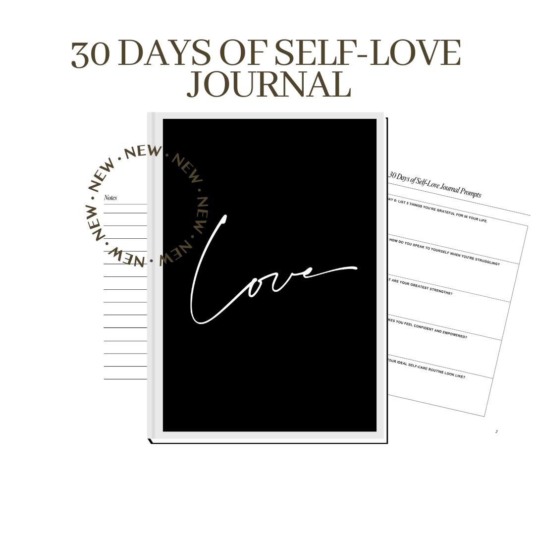Personality Growth, 30 Day Self-love Journal, Guided Self-compassion ...