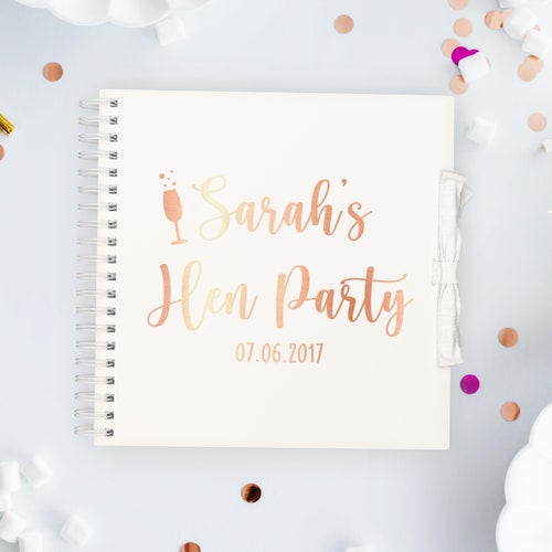 Personalised Hen Party Scrapbook Photo Album Bridal Shower - Etsy UK