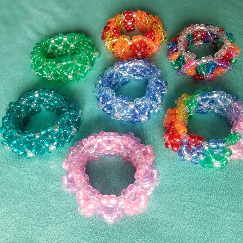 3D Purple Kandi Cuff Stars Disc Bracelet Rave Plur Kandi | Etsy