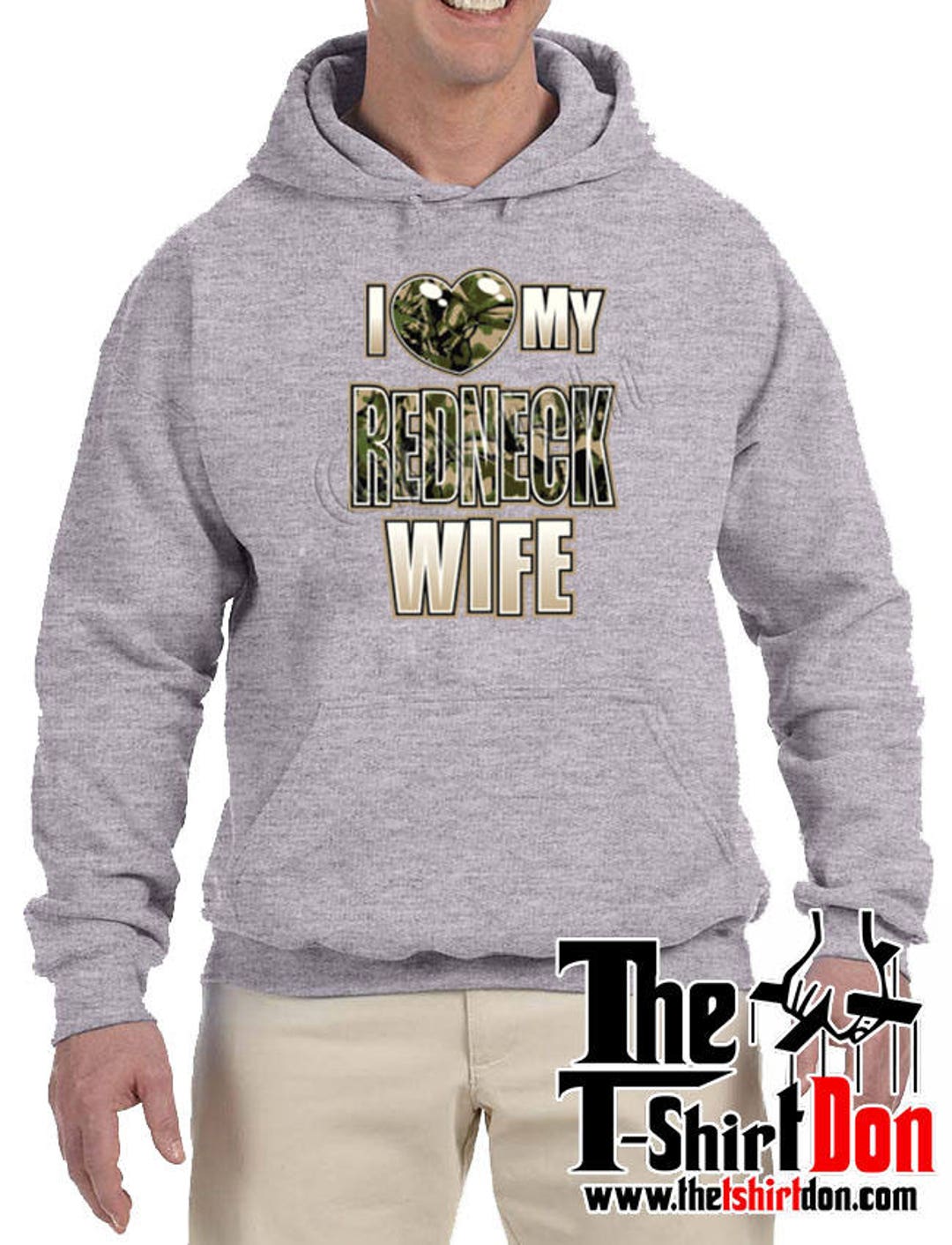 I Love My Redneck Wife, Hoodie - Etsy