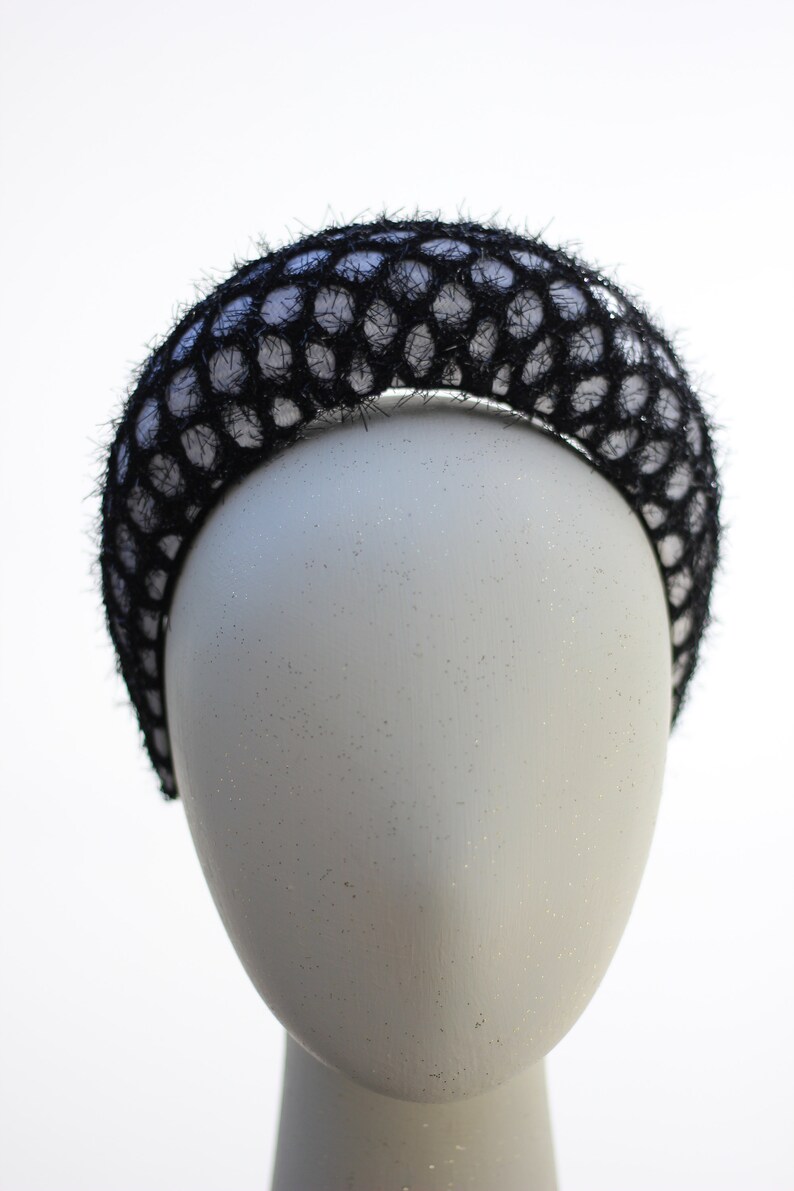 Black and White Halo Headband, Derby Halo Fascinator, Halo Crown ...
