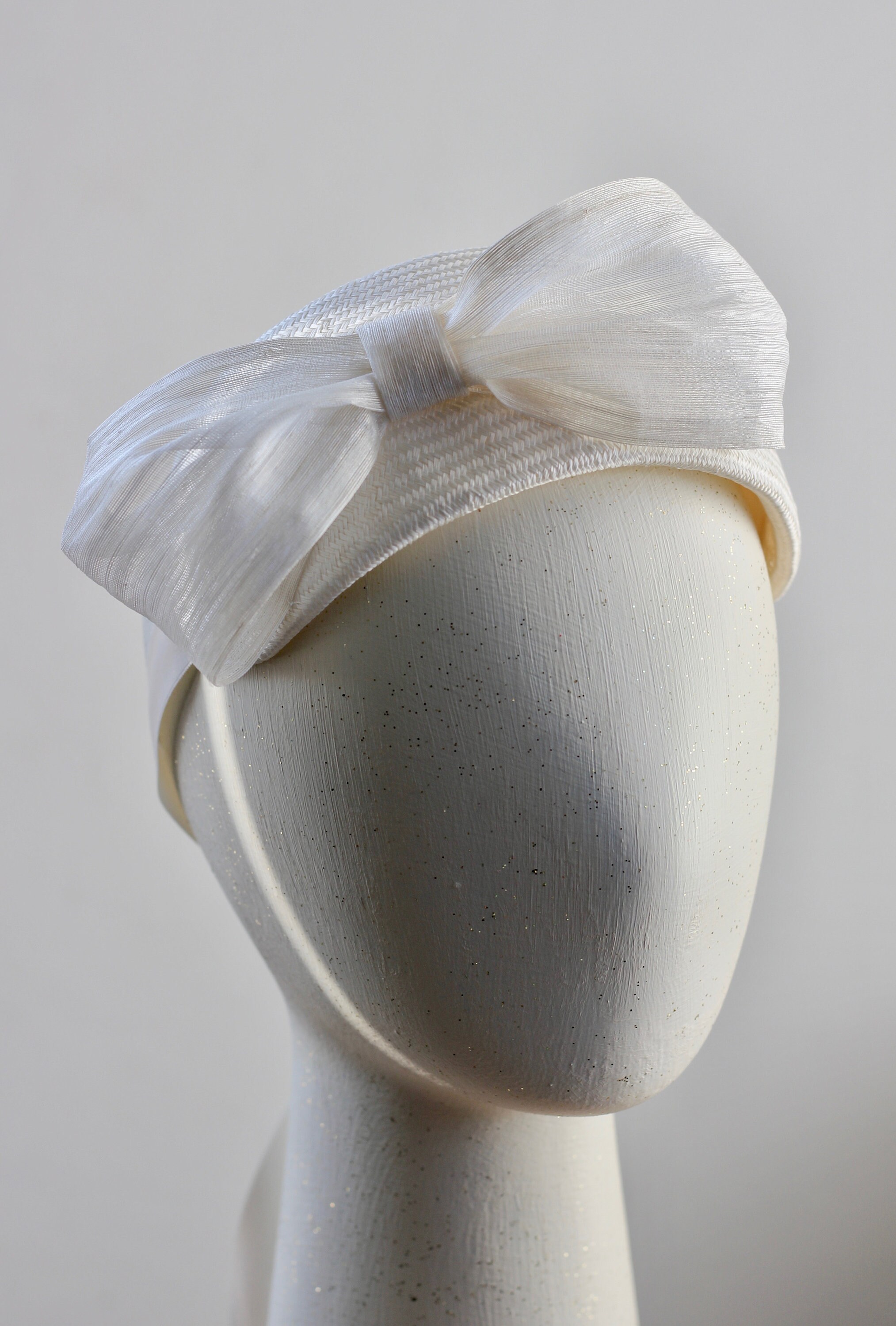 Wedding Bow Headband, Bridal Fascinator, Silk Wedding Bow, Big Bow ...