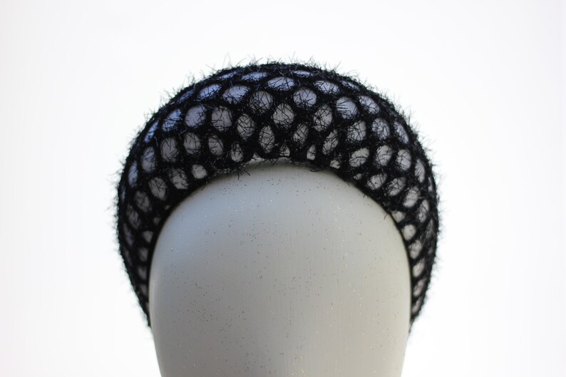 Black and White Halo Headband, Derby Halo Fascinator, Halo Crown ...