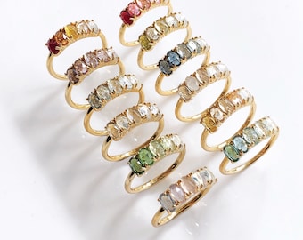 Ruby Peridot Ring | Etsy