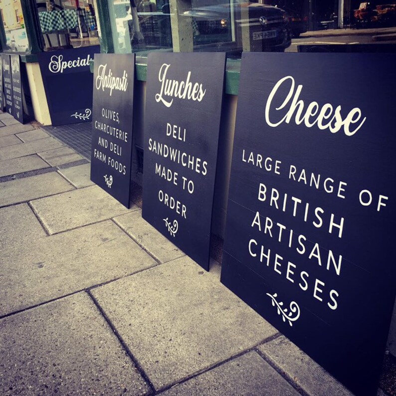 Customised Advertising Blackboard Chalkboard Signs - Etsy UK