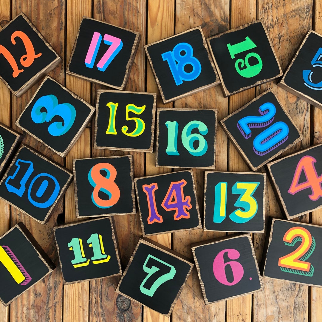 Handmade Custom Number Signs House Numbers Table Numbers - Etsy