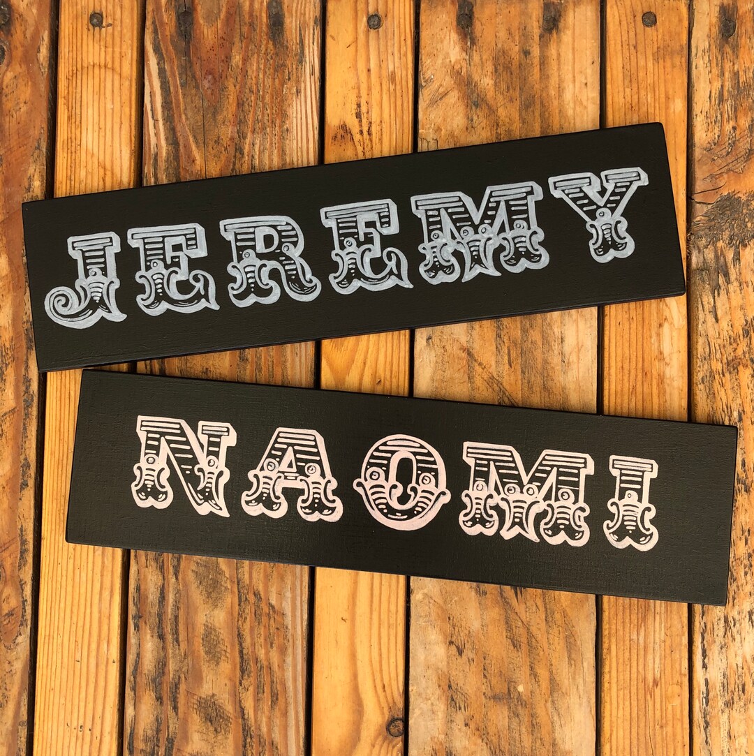 Handmade Name Signs Door Signs Custom Made to Order - Etsy UK