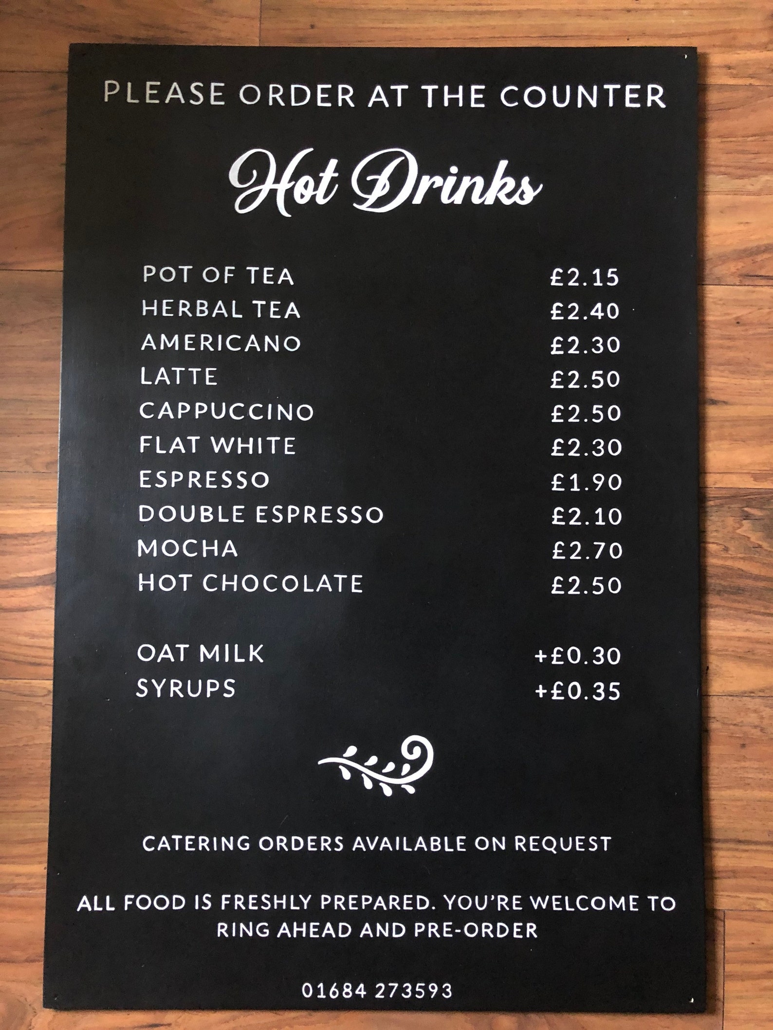 Customised Menu Boards Blackboards Chalkboards Hand Drawn Hand Finished ...