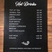 Customised Menu Boards Blackboards Chalkboards Hand Drawn Hand - Etsy