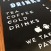 Customised Menu Boards Blackboards Chalkboards Hand Drawn Hand - Etsy