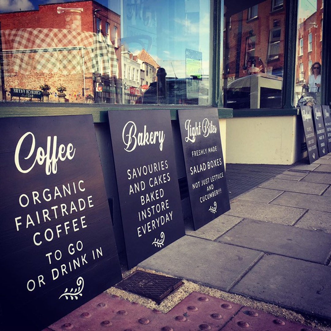 Customised Advertising Blackboard Chalkboard Signs - Etsy