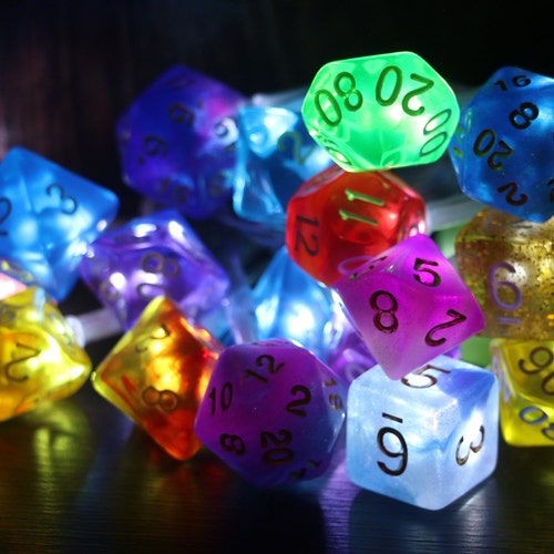 Charmed Polyhedral Dice String Lights | Etsy