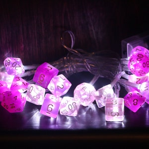 Charmed Polyhedral Dice String Lights | Etsy