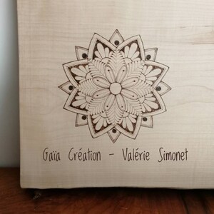 Tableau With Three Pyrographed Mandalas on a Massiv Birch | Etsy