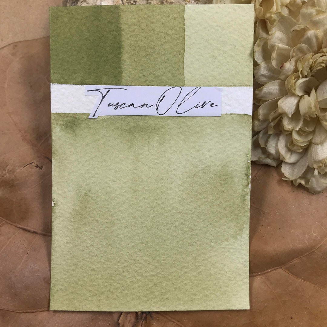 Handmade Watercolor TUSCAN OLIVE Best Quality Artisan Paint, Richly ...