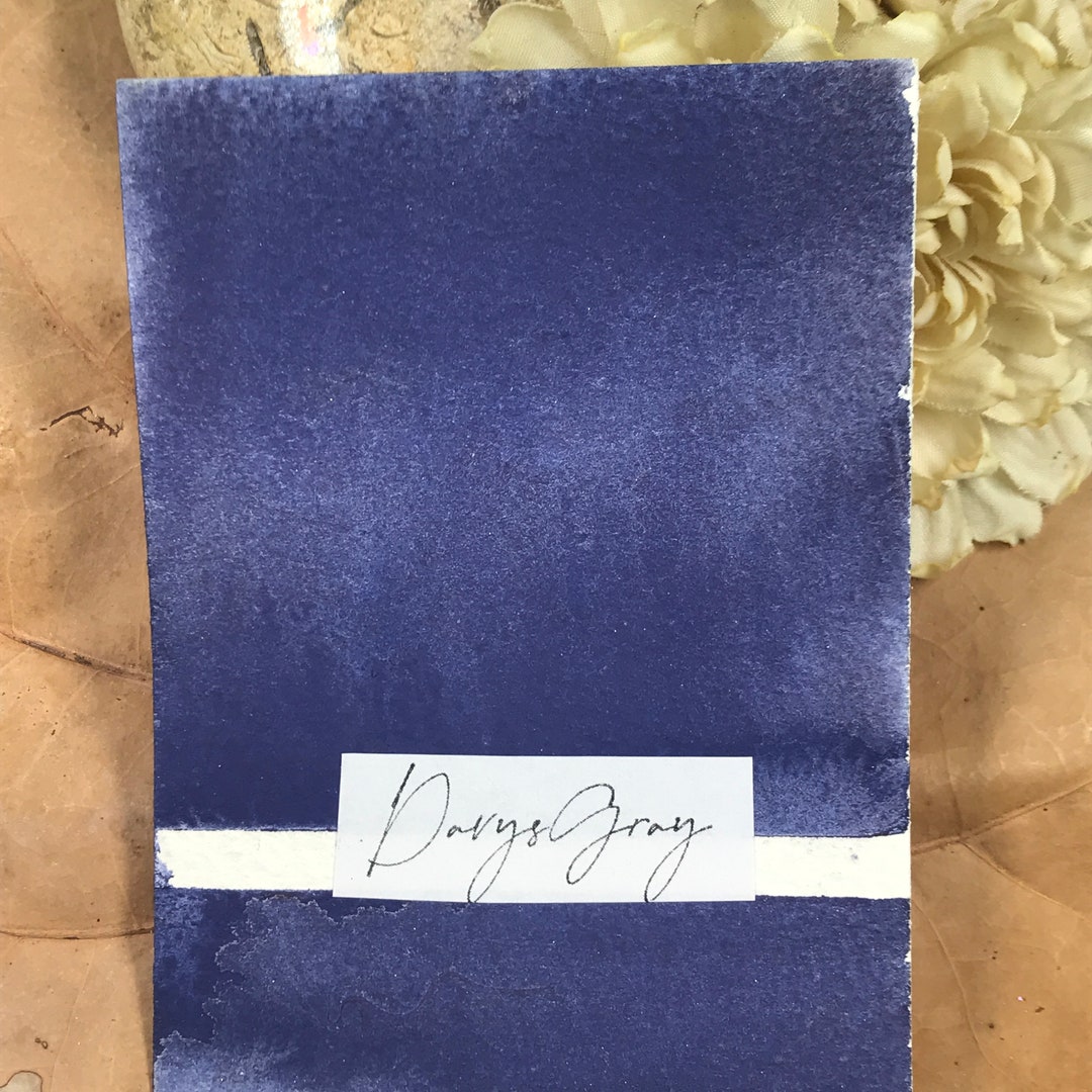 Handmade Watercolor Art Paints DAVY'S GRAY Half Pan - Etsy