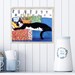 Art Print of a Black and White Cat on a Retro Couch. Cozy Sleeping Cat ...