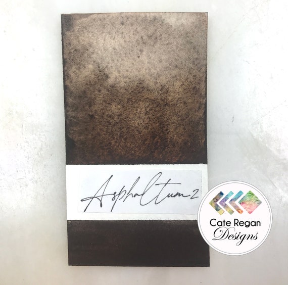 Watercolor Paint ASPHALTUM Handmade Vegan Granulating - Etsy