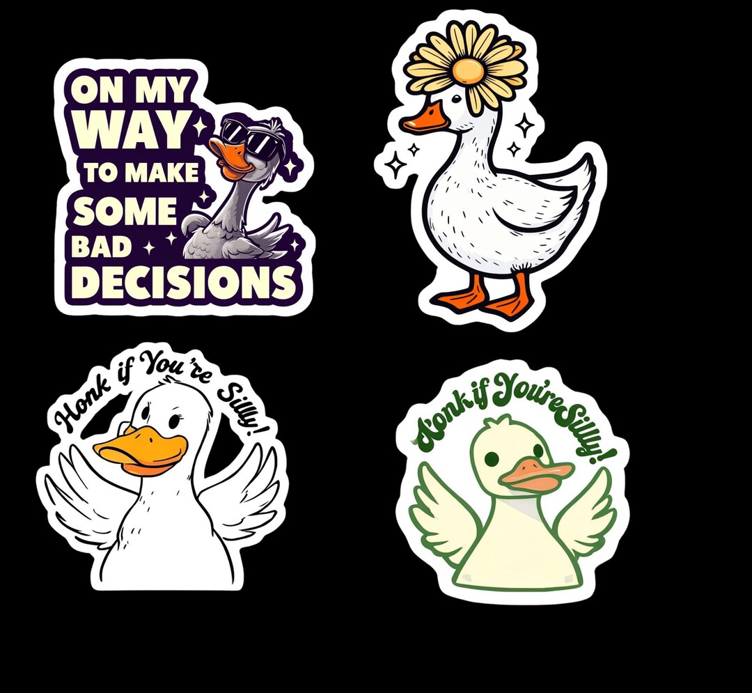 Silly Goose Stickers - Digital Download - Etsy