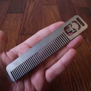 Titanium Middle Travel Comb From Calti, Edc Tool, Edc, Every Day Carry ...