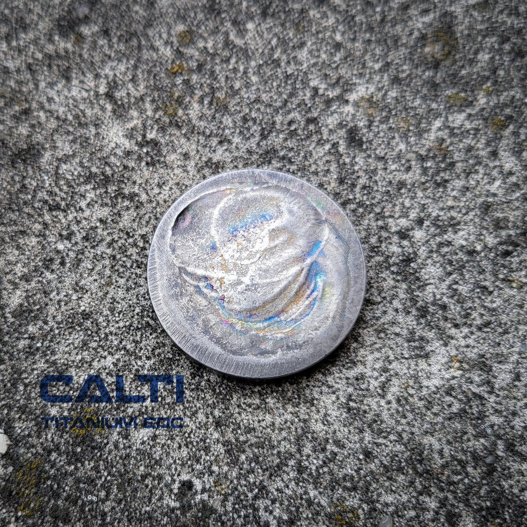 Titanium Worry Coin – Haptic Fidget EDC Keychain - Etsy