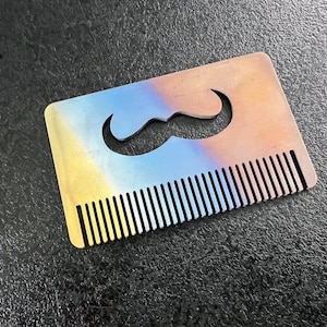 Titanium Mustache Comb From Calti, Edc Tool, Tactical Tool, Edc, Every ...