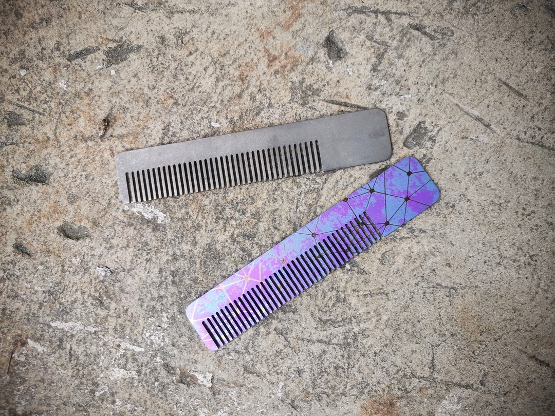 Titanium Small Travel Comb From Calti, Edc Tool, Edc, Every Day Carry ...