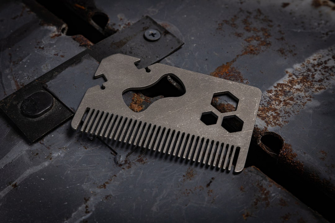 Titanium Multitool Mustache Comb From Calti, Edc Tool, Tactical Tool ...
