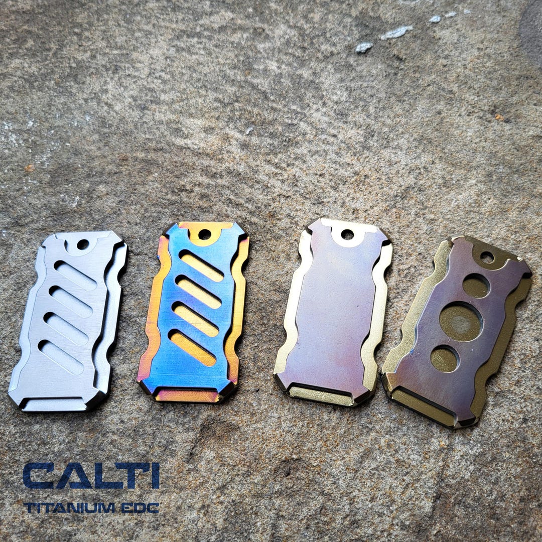 Thick Tactical Titanium Tag, Military Badge, Hypoallergenic EDC - Etsy