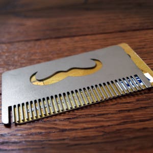Titanium Mustache Comb From Calti, Edc Tool, Tactical Tool, Edc, Every ...