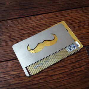 Titanium Mustache Comb From Calti, Edc Tool, Tactical Tool, Edc, Every ...