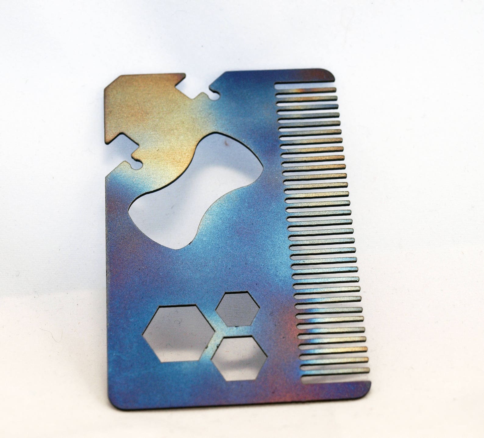 Titanium Multitool Mustache Comb From Calti, Edc Tool, Tactical Tool ...