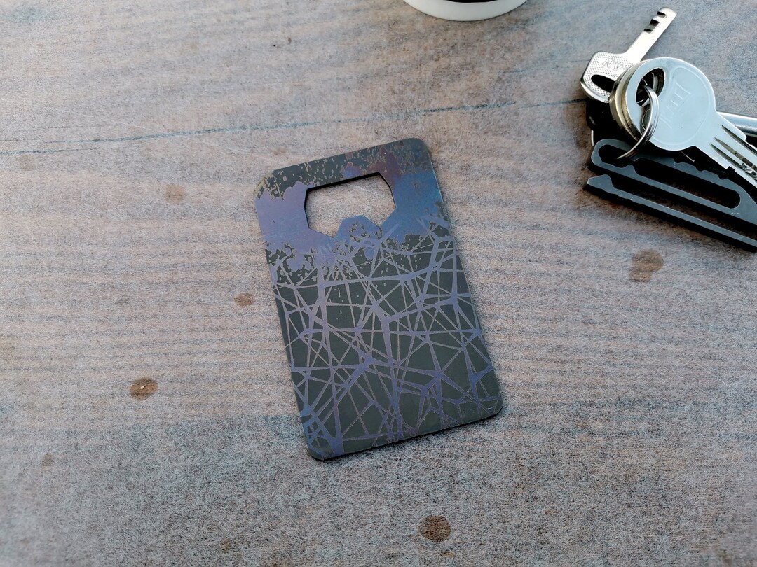 Custom Titanium RFID Blocking Card, EDC Multi Tool Bottle Opener - Etsy