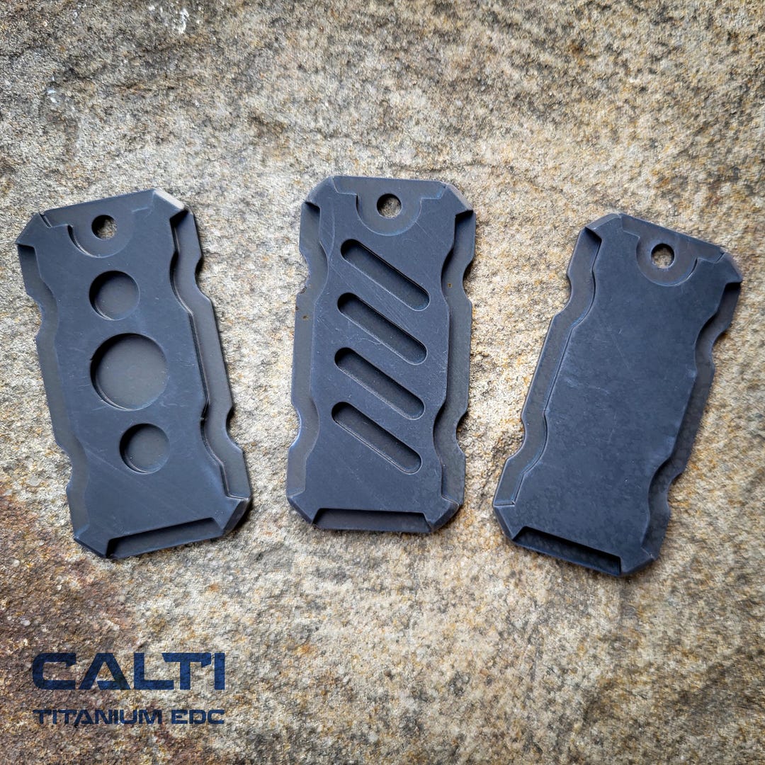 Thick Titanium Tag: Military Badge, EDC, Hypoallergenic - Etsy