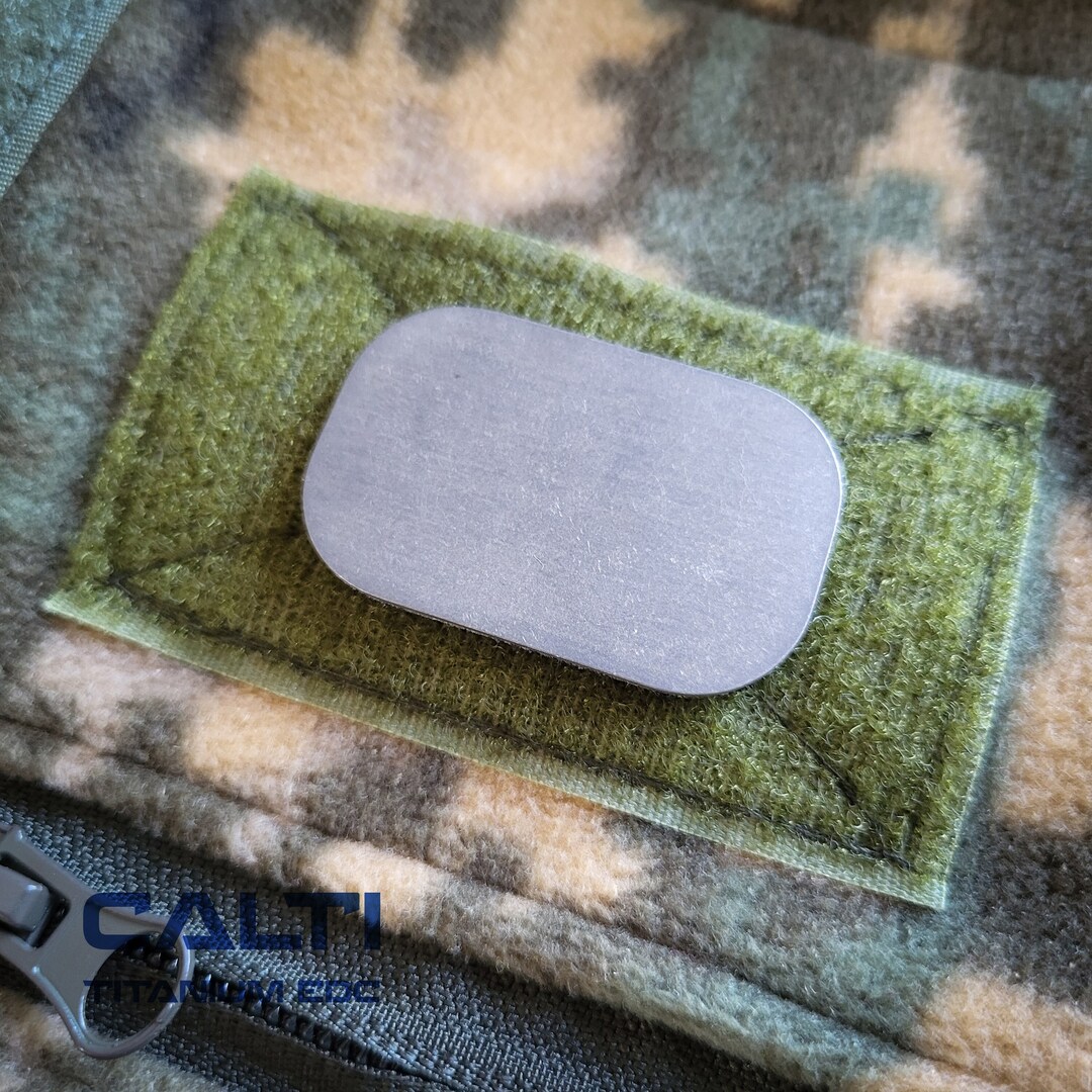 Personalized Titanium Military Patch: Custom Laser Engraved Tactical ...