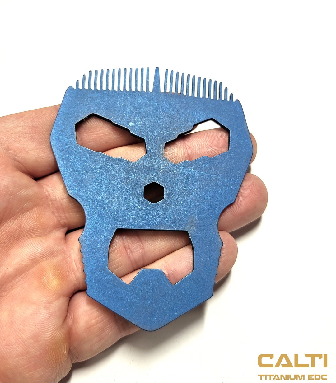 Titanium Skull Shaped Multitool Comb, Edc Tool, Tactical Tool, Edc ...