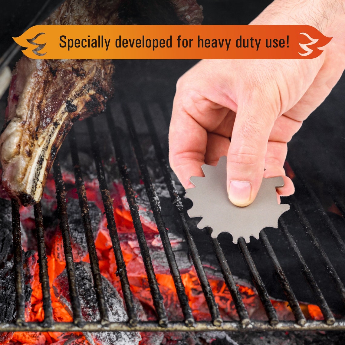 Titanium Grill Scraper Grill Tool Grill Scraper Camping | Etsy