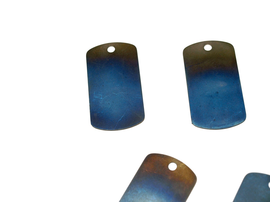 Set of 10 Titanium Tag, Military Badge, Military, Hypoalergic, Dog Tag ...