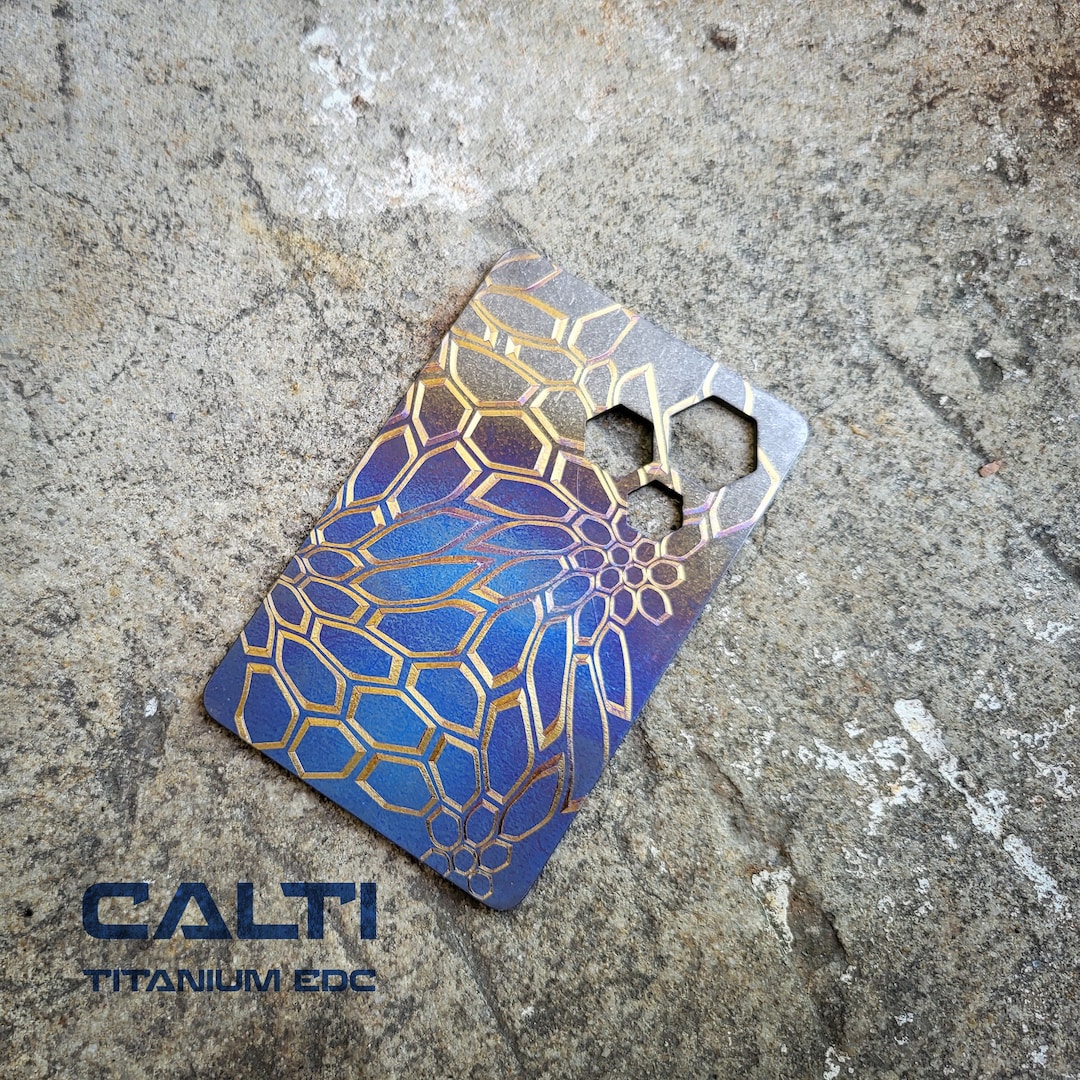 Titanium RFID Blocking Card, Calti EDC Multi Tool - Etsy