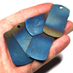 Set of 10 Titanium Tag, Military Badge, Military, Hypoalergic, Dog Tag ...