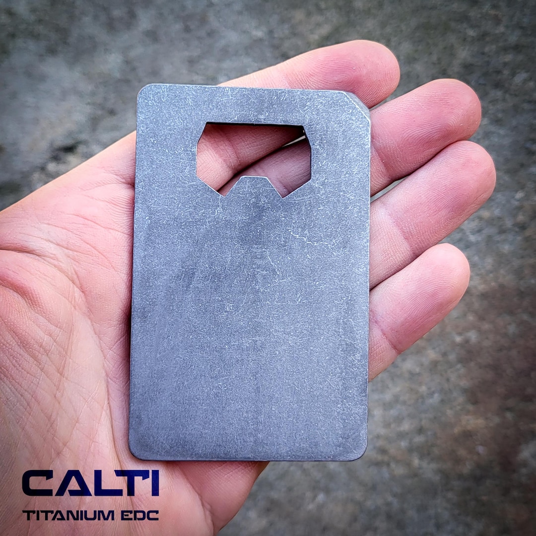Titanium RFID Blocking Card From Calti, Edc, Every Day Carry, Titanium ...