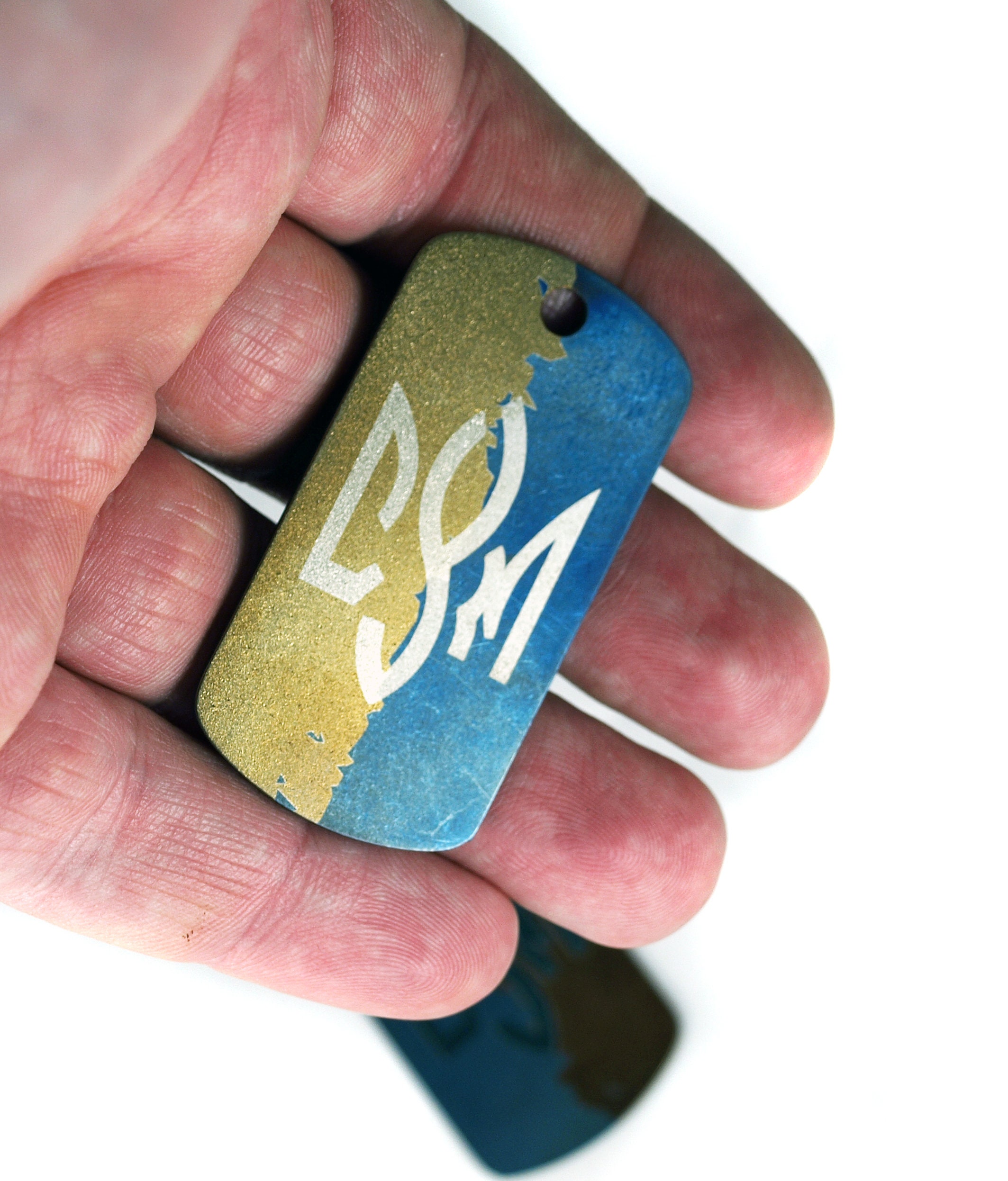 Tridend Titanium Tag Military Badge Military Tag | Etsy