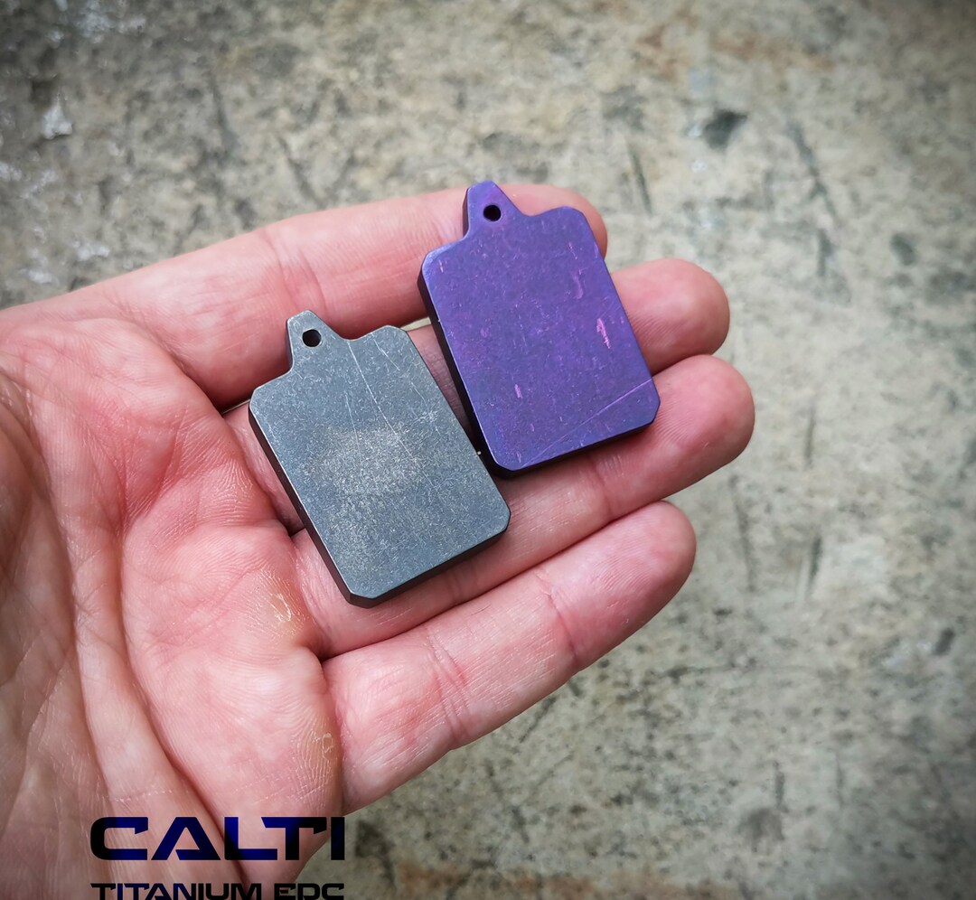 Thick Titanium Tag, Military Badge, Pet ID, Medical Alert ...