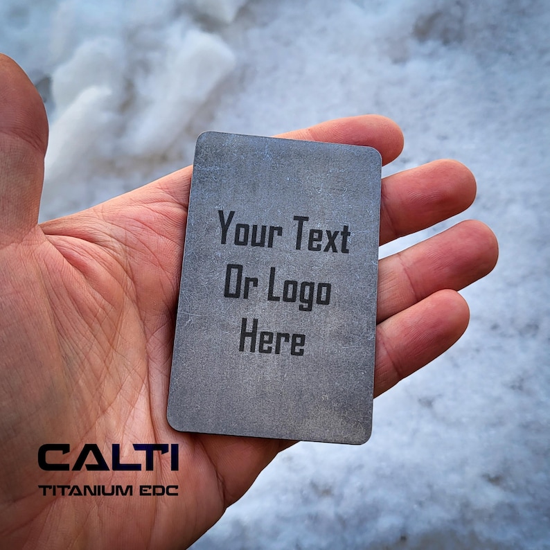 Titanium RFID Blocking Card, EDC - Every Day Carry, Titanium Data ...